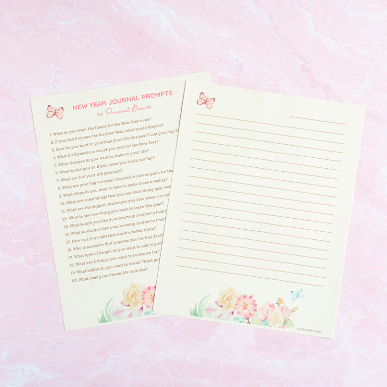 Journal Prompts for the New Year