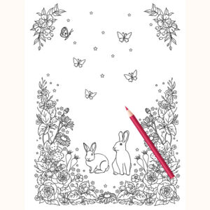 An Enchanted Garden Coloring Book by Fleurette Press
