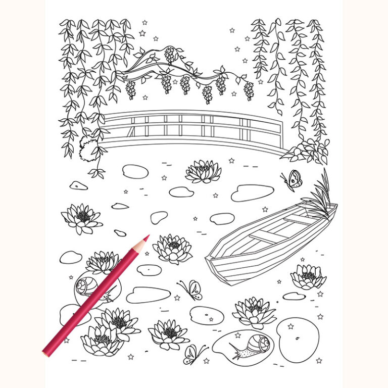 An Enchanted Garden Coloring Book by Fleurette Press