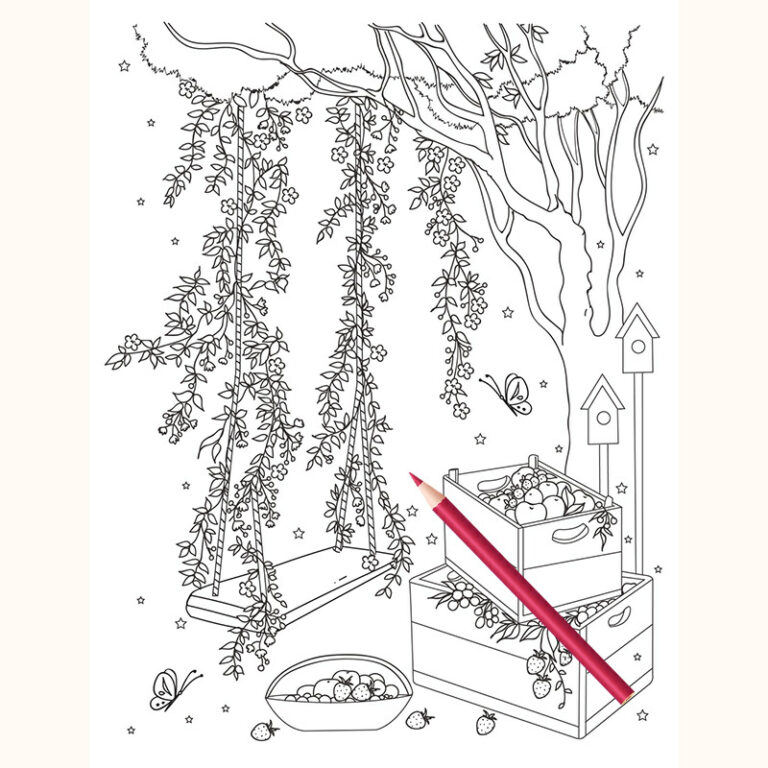 An Enchanted Garden Coloring Book by Fleurette Press